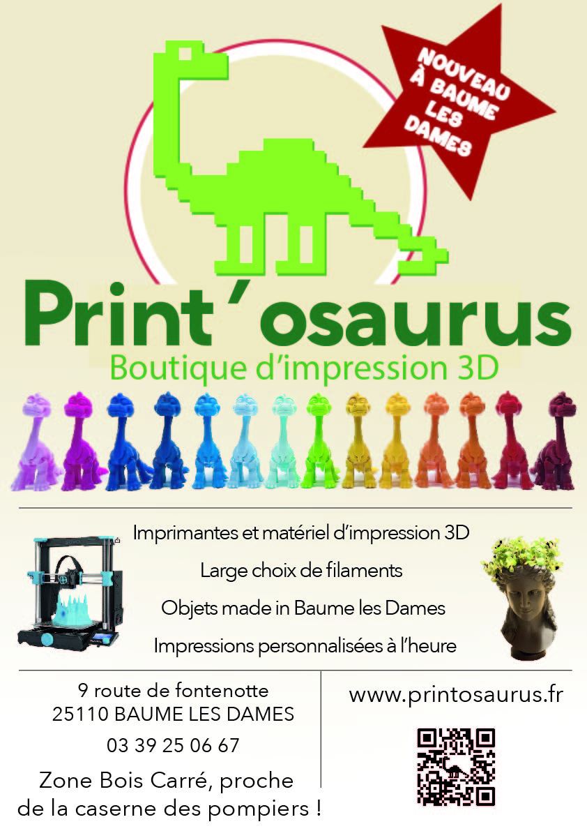 Nouveau à Baume les Dames ! - Print'osaurus